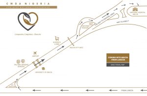 CMDA Nigeria Directional Map Design - Digital Yeast